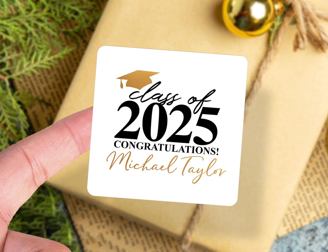 Graduation Favor Stickers/graduation Envelope Seals/congratulation ...