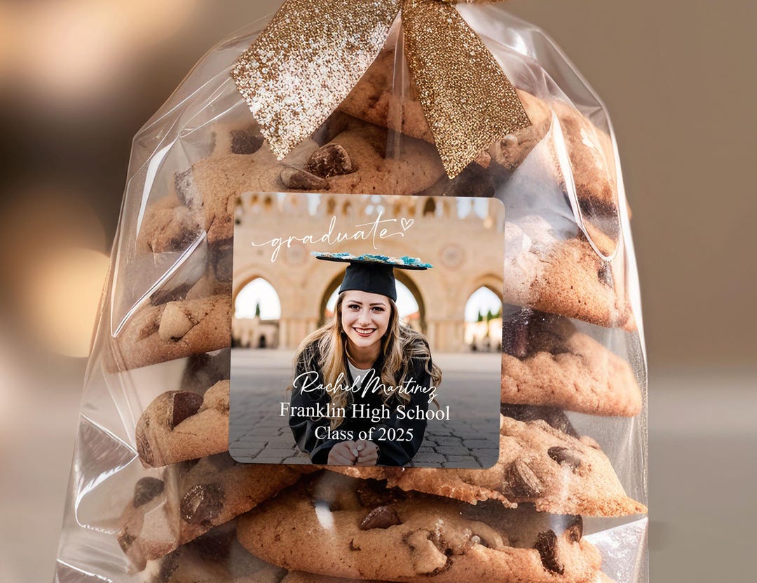 Graduation Photo Gift Stickers/custom High School Senior Labels ...