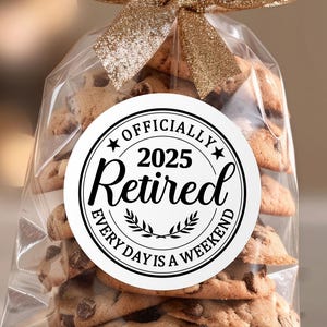 Personalized Gift Labels for Retirement 2025/bulk Custom Retirement ...