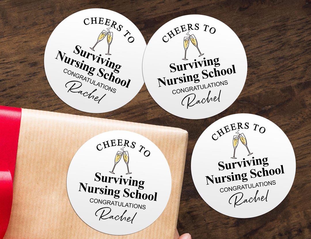 Custom Graduation Party Favors Labels/cheers to Graduation/round ...