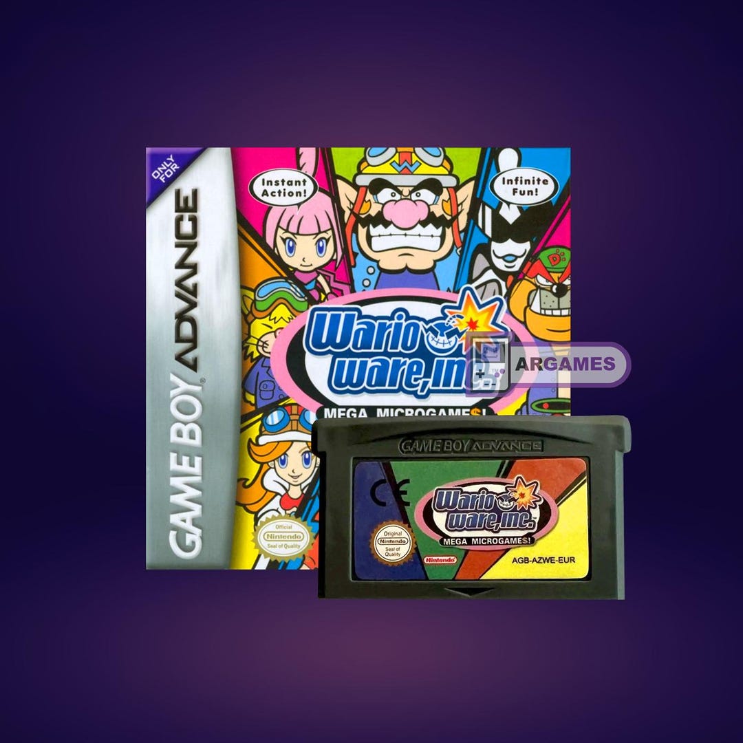 GBA Game Warioware Inc Mega Microgames Cartridge Repo for Gameboy ...