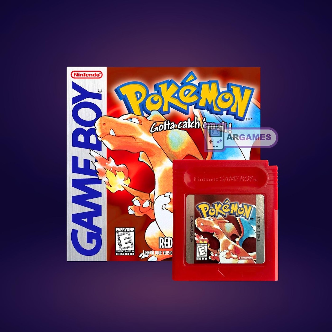 GB Game - Pokemon Red Version Game Cartridge Repo for Gameboy, Gameboy ...