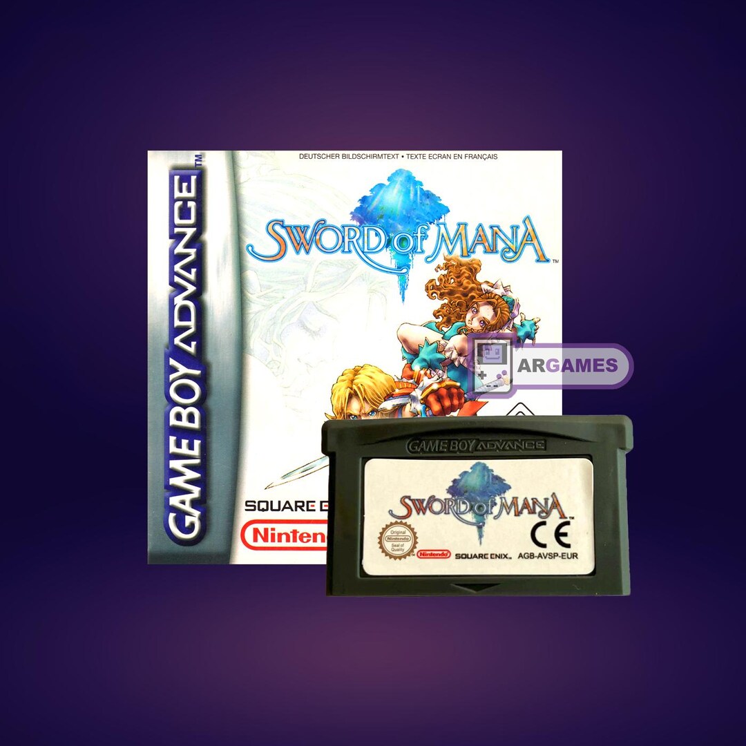 Rare GBA Game Sword of Mana Cartridge for Gameboy Advance in English ...