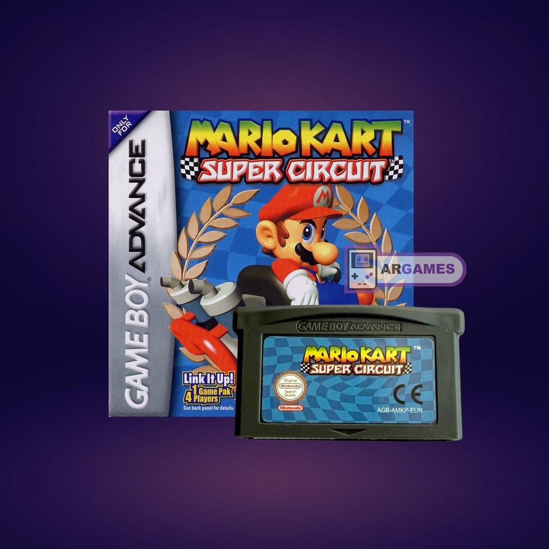 GBA Game Mario Kart Super Circuit Cartridge Repo for Gameboy Advance in ...