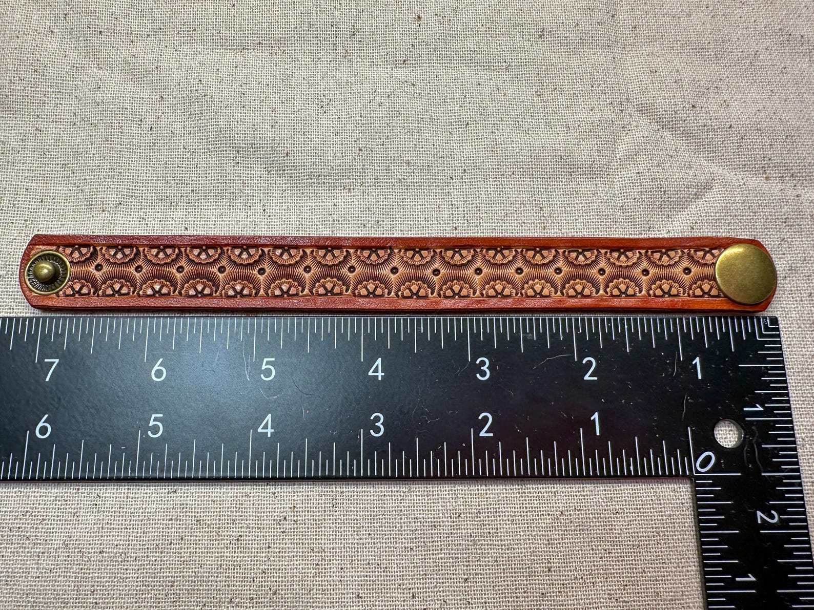 Hand Carved & Stamped Leather Cuff Bracelets - Etsy