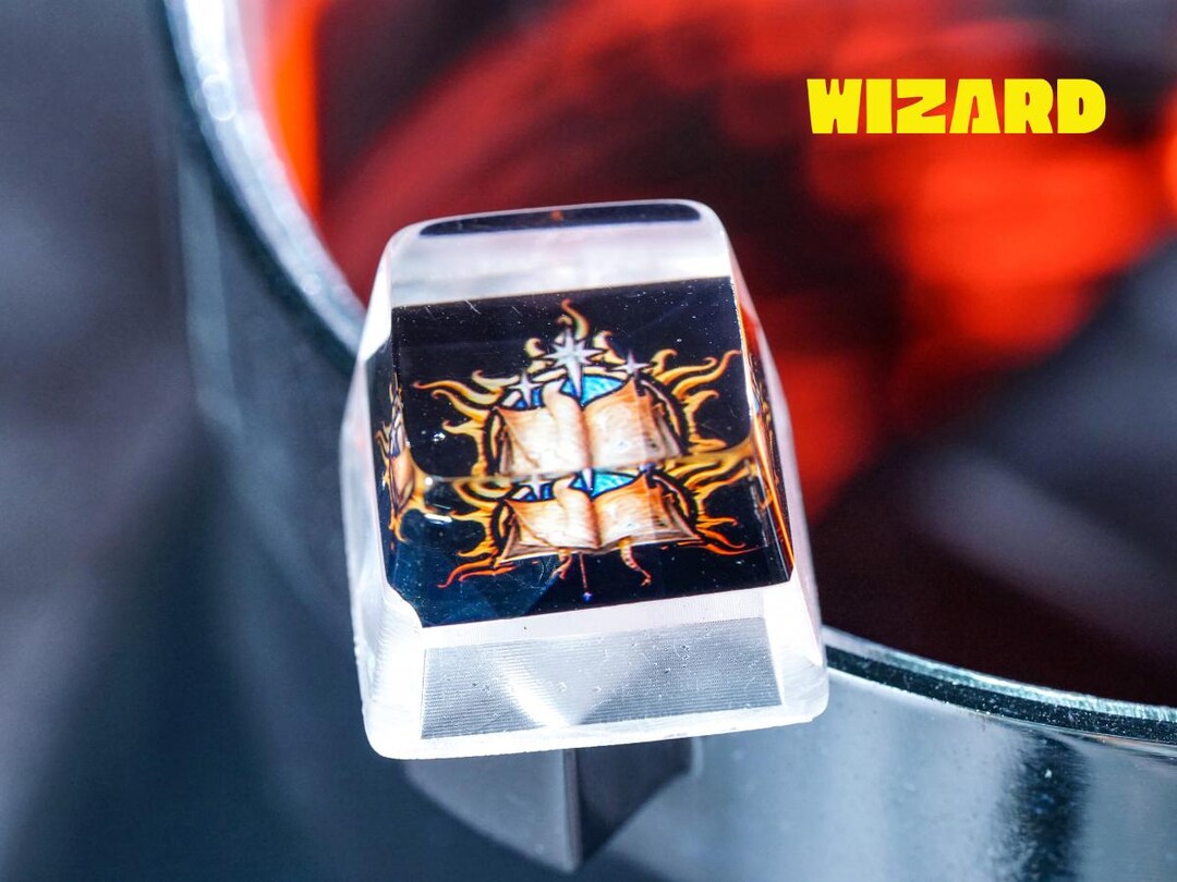 Custom Baldur’s Gate 3 Wizard Class Keycap – Resin Gaming Keycap for ...