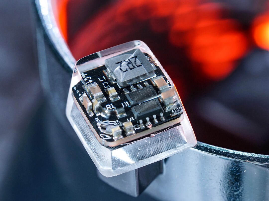 Black Circuit Keycap, Real Mainboard Circuit Board Keycap, Handmade ...