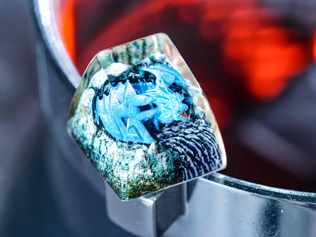 Blue Dragon Backlit Artisan Keycap – Custom SA Keycap for Cherry MX ...