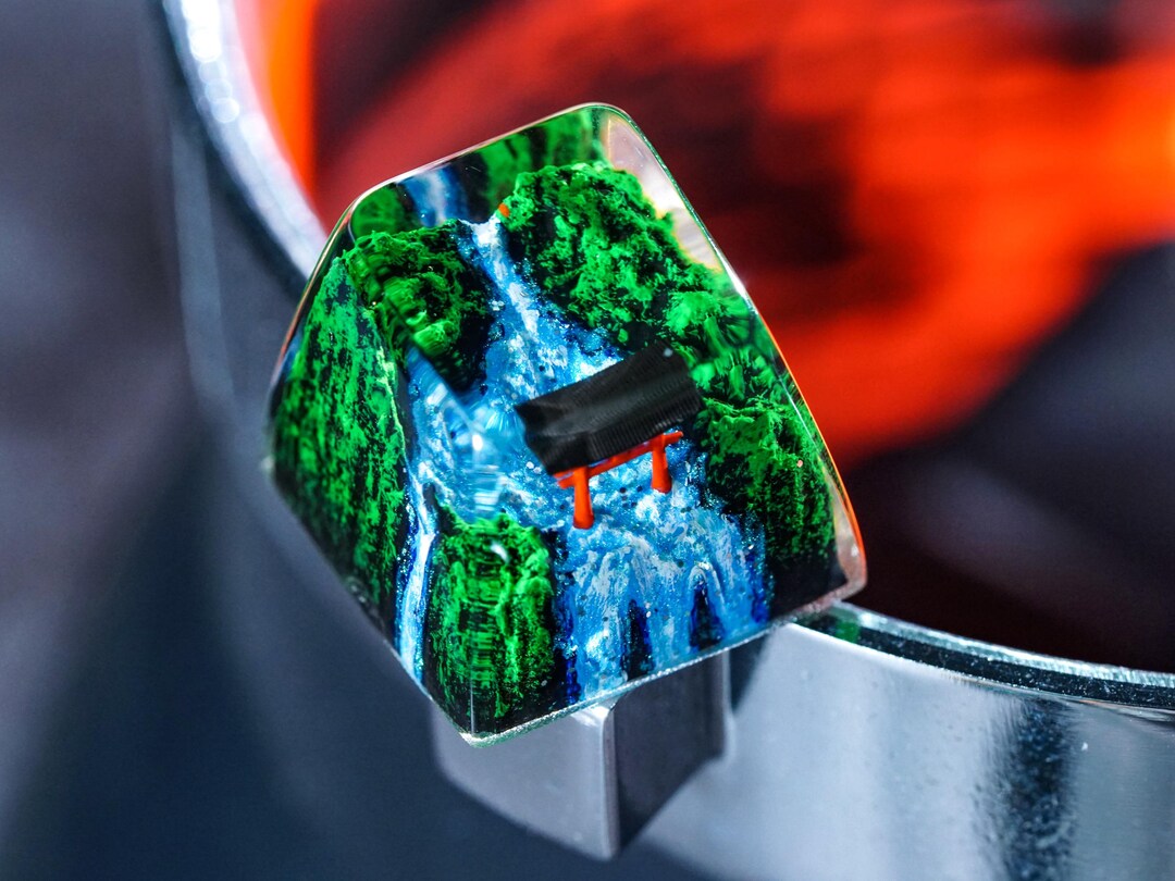 Summer Japanese Torii Gate Keycap, Sun Goddess Shrine Artisan Keycap ...