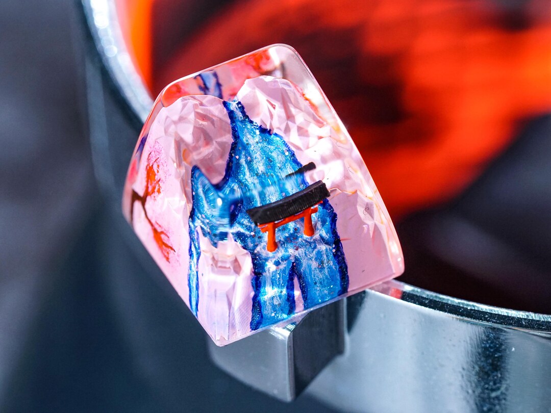Sakura Japanese Torii Gate Keycap, Sun Goddess Shrine Artisan Keycap ...