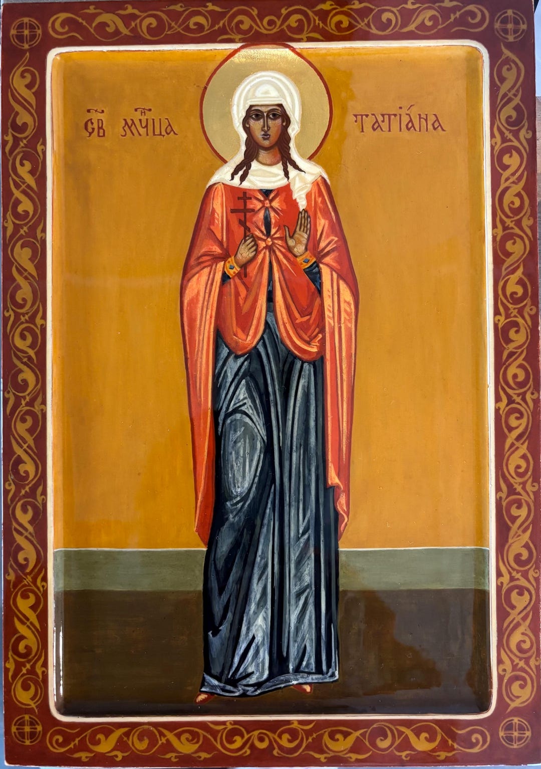Icon saint Tatyana the Martyr - Etsy
