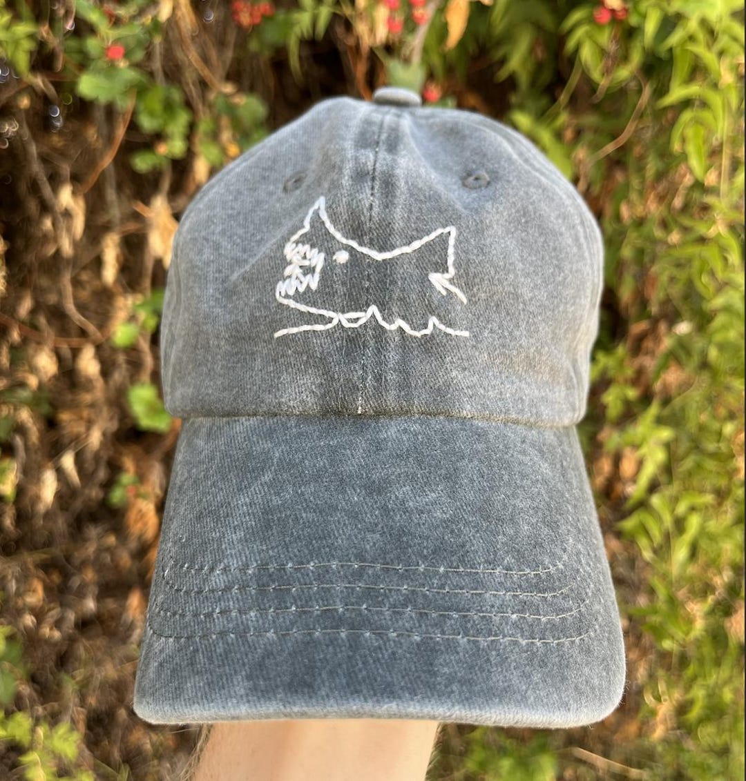Our Shark Hand Embroidered Cap (jaws, 1975) - Etsy