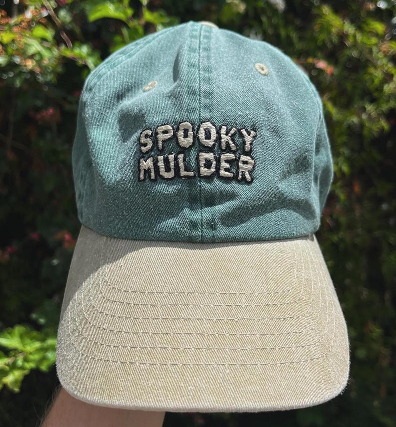 Spooky Mulder Hand Embroidered Cap (the X-files) - Etsy Australia