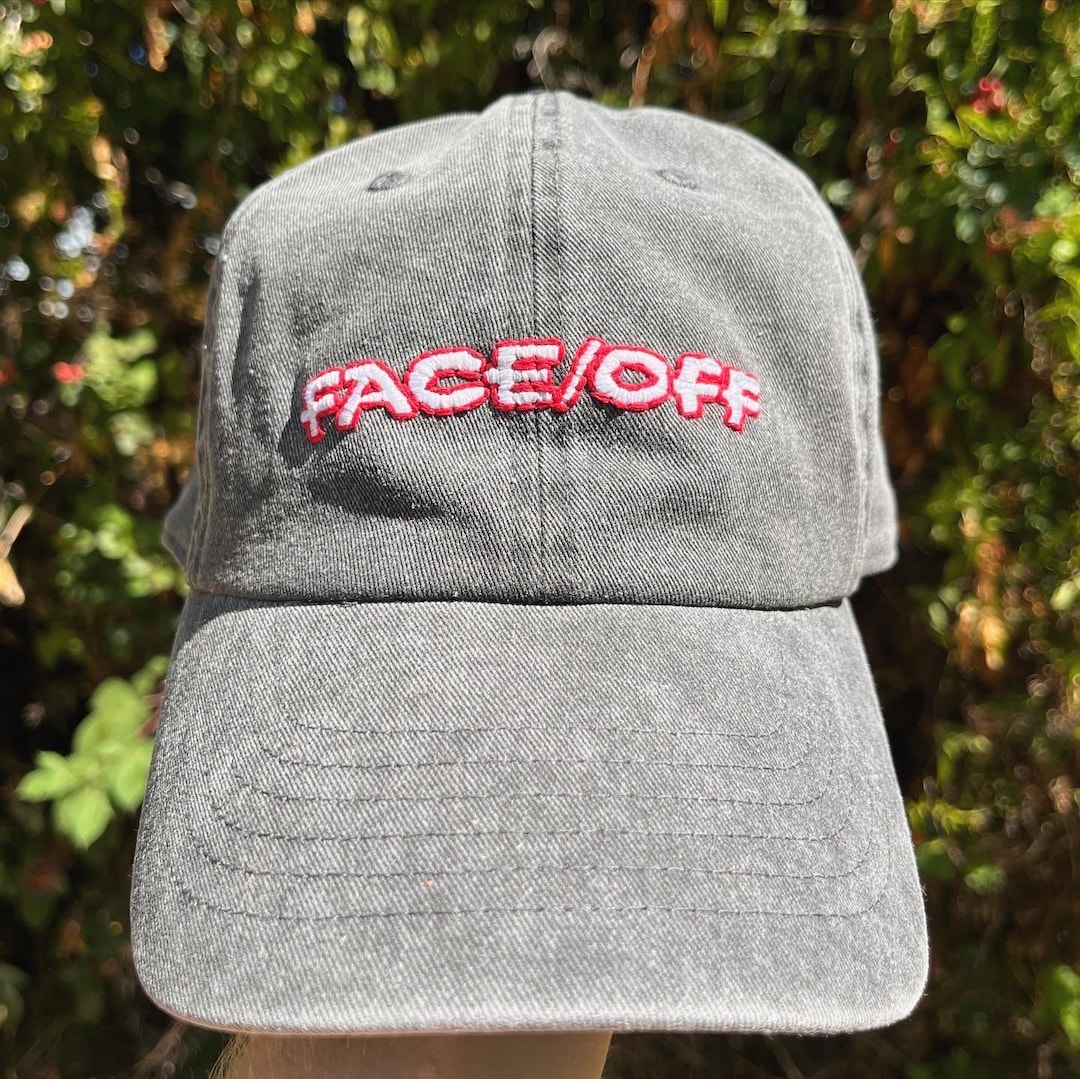Face/off Hand Embroidered Cap (travolta & Cage, 1997) - Etsy