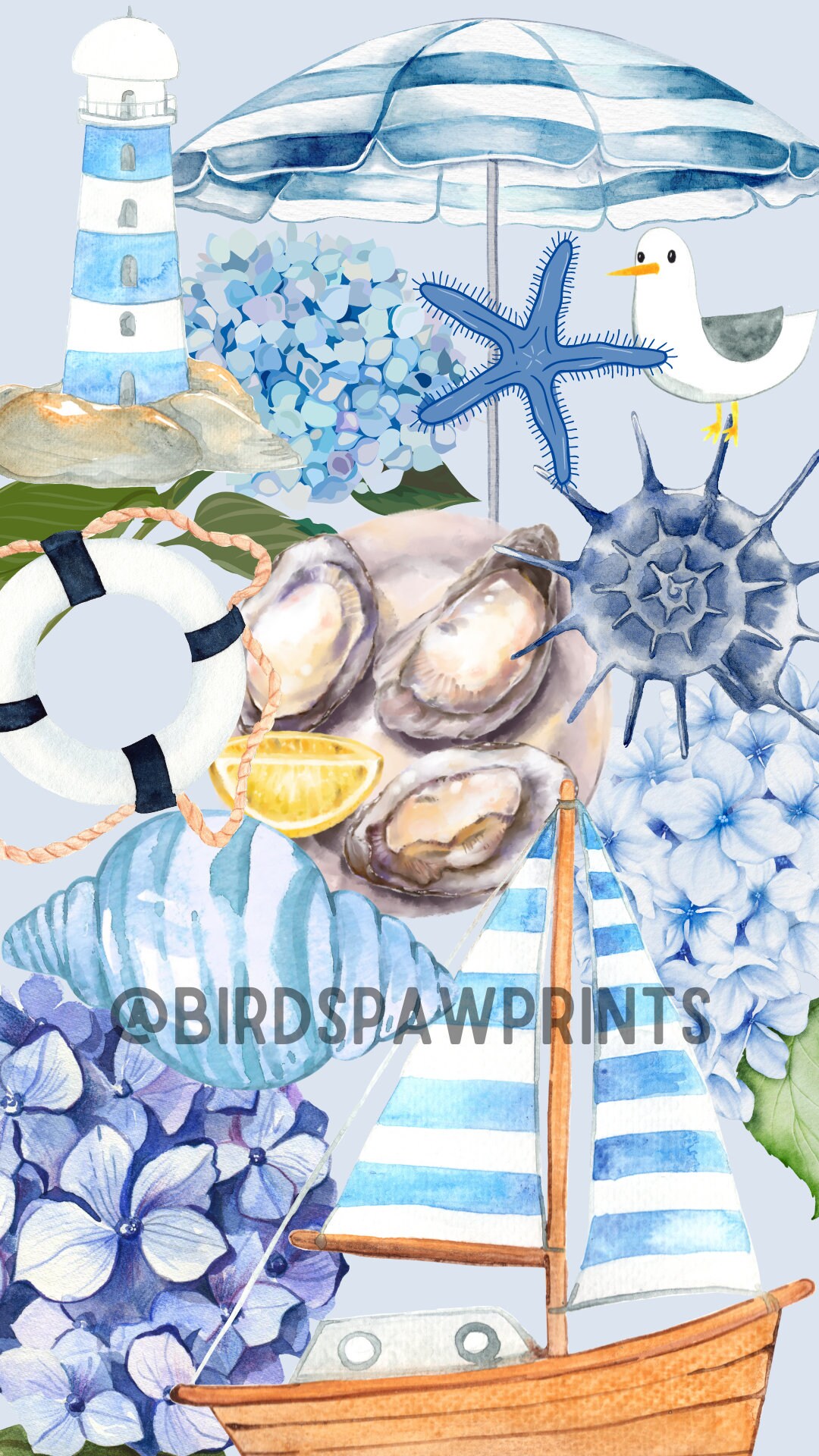 East Coast Blue Phone Background - Etsy