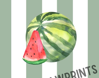 Soft Pastel Watermelon Wall Decor, Poster - Etsy