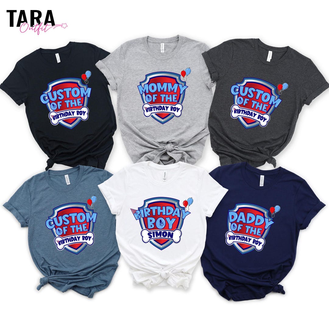 Custom Patrol Family Birthday Shirt, Family Matching Shirt, Baby Patrol ...