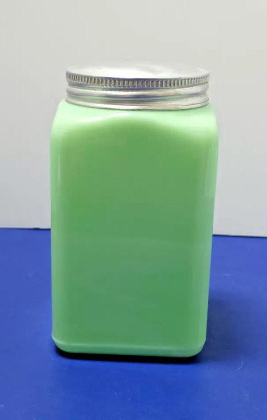 Vintage Mckee Jadeite Jadite Glass Canister 28oz With Lid 6.5 Jade-ite ...