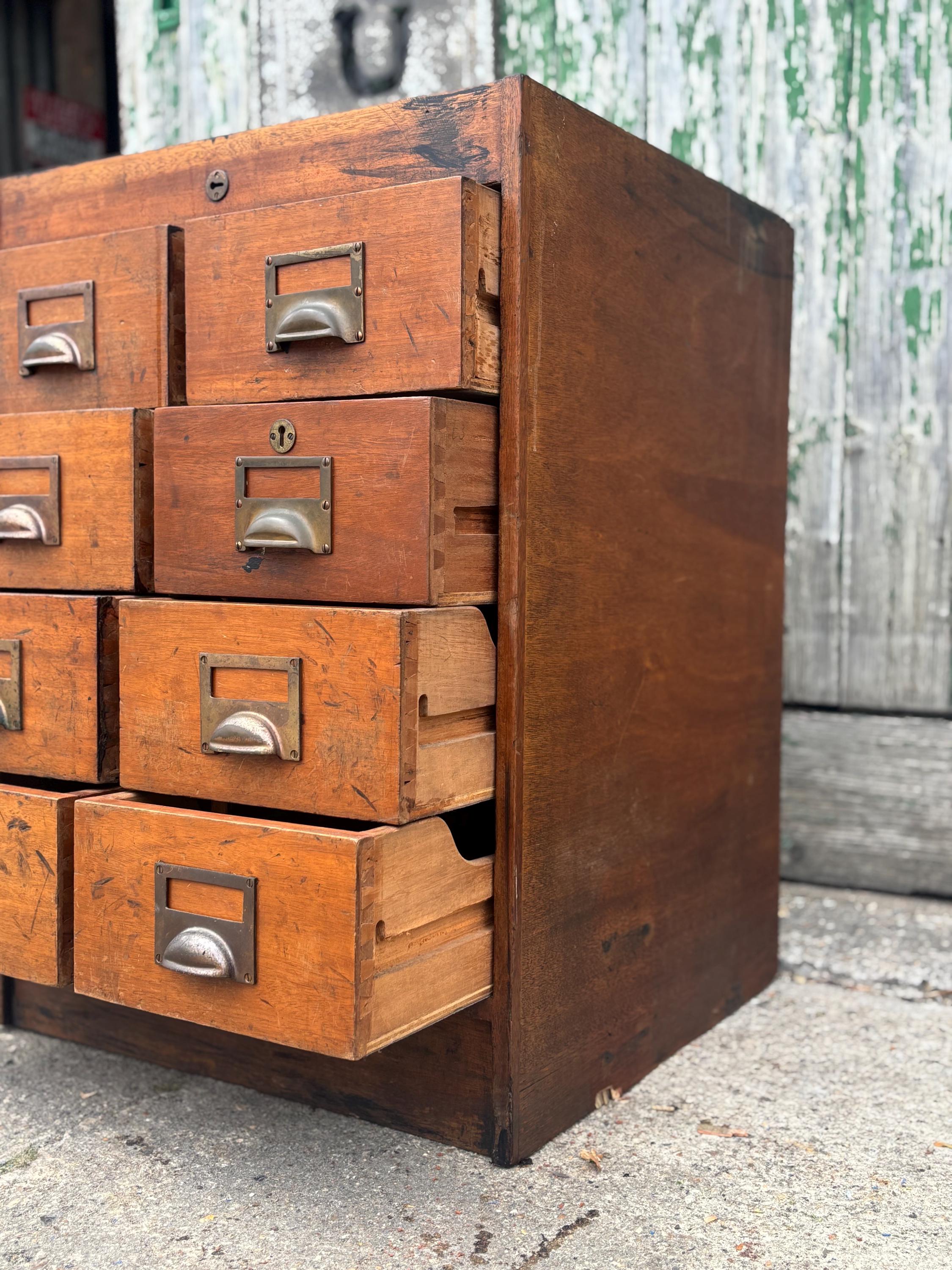 Mid Century Ex Banker Chest of Drawers - Etsy UK