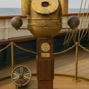 The Kelvin & Hughes Ship's Binnacle and a Chadburns Engine Room ...