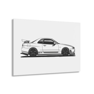 Nissan Skyline R34 GTR Godzilla Acrylic Print | Stunning Wall Art for ...