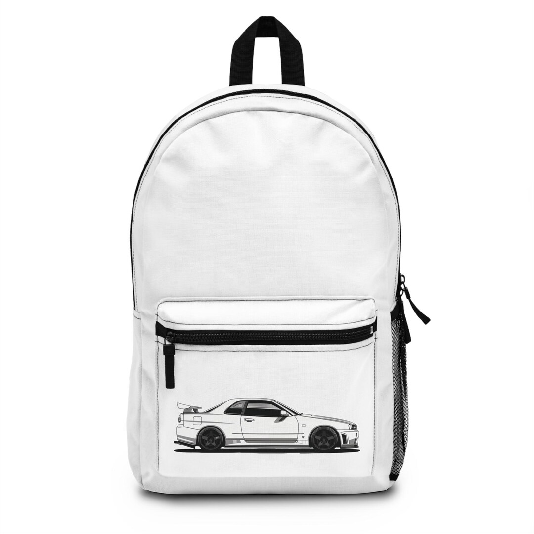 Nissan Skyline R34 GTR Backpack Lightweight Waterproof Bag Stylish and ...