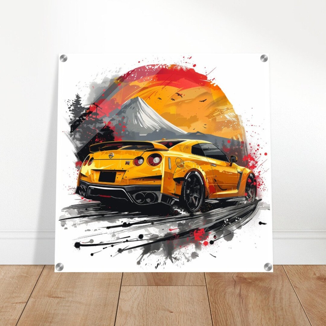 R35 GTR | Acrylic Print | Ready to Hang Artwork | JDM Artwork | Gifts ...