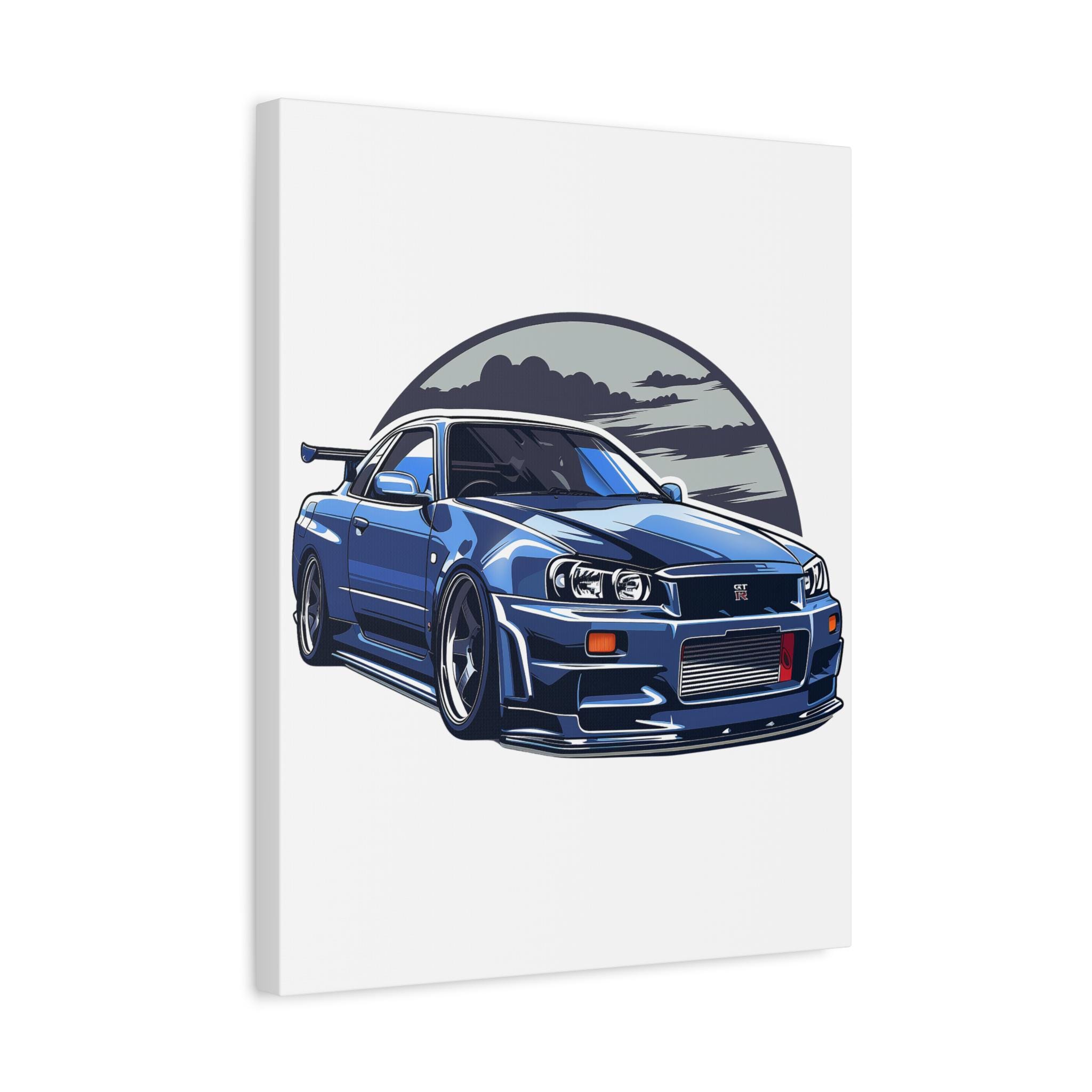Nissan Skyline R34 GTR Canvas Print Custom Car Art Wall Decor Ethically ...