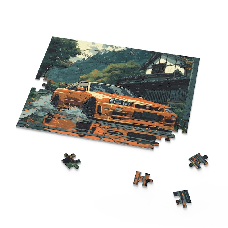 Nissan Skyline R34 GTR Puzzle 120, 252, 500-piece JDM Car Puzzle ...