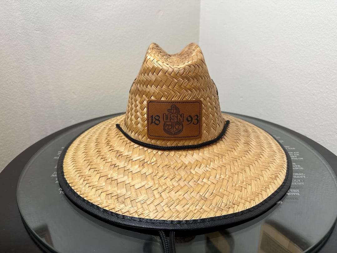 Navy Chief Lifeguard Straw Hat - Etsy