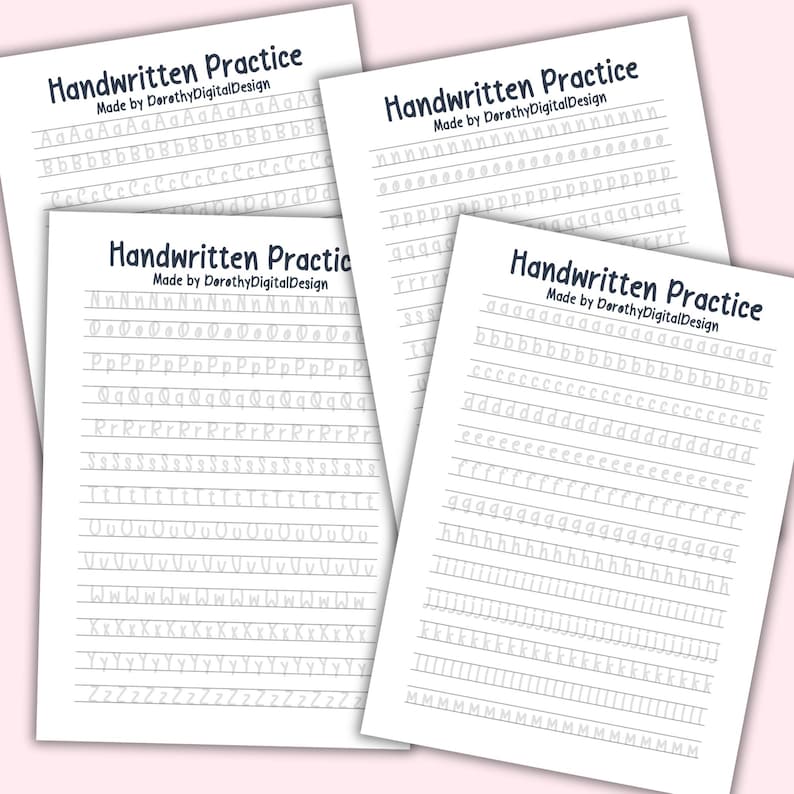 Handwriting Practice, Neat Handwriting Lettering Practice, Handwritten ...