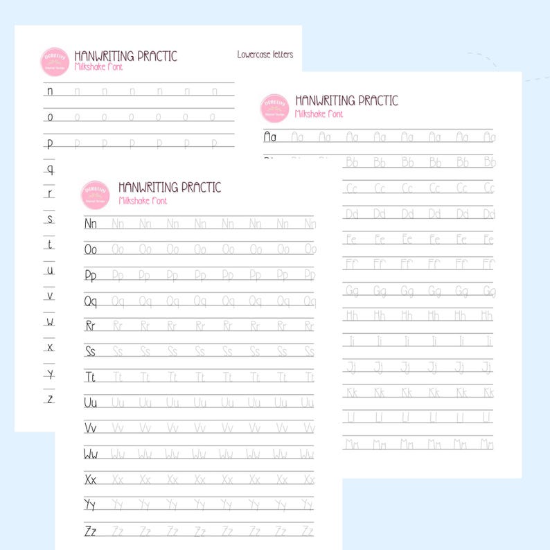 Handwritten Worksheets, Handwriting Worksheet, Cute Handwriting Hand ...