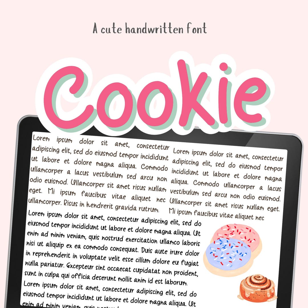 Neat Handwritten Font, Goodnotes Font, Planner Font, Teacher Fonts ...