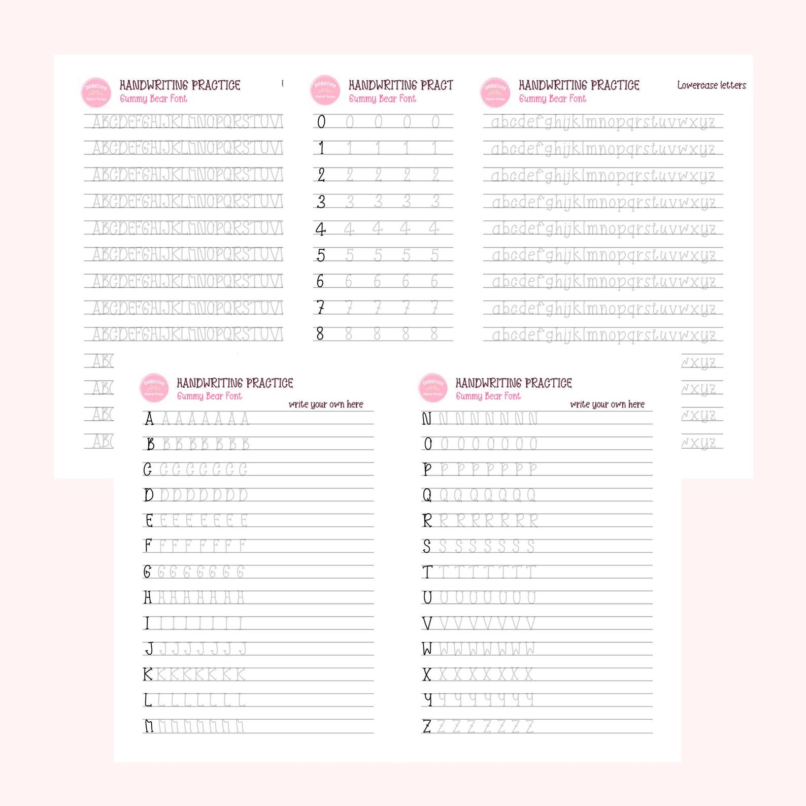 Handwriting Practice, Handwriting Worksheet Adult, Handwriting ...