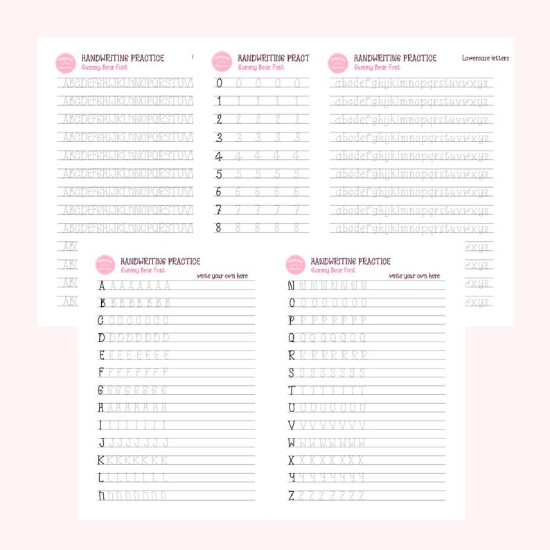 Handwriting Practice, Handwriting Worksheet Adult, Handwriting ...