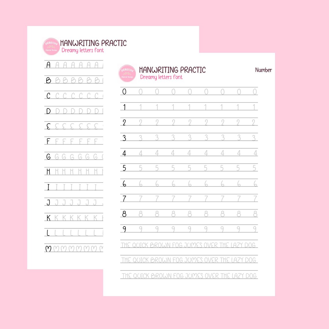 Handwritten Worksheets, Handwriting Worksheet, Cute Handwriting Hand ...