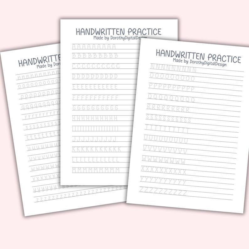 Handwriting Worksheet, Handwriting Practice Sheet, Alphabet Writing ...