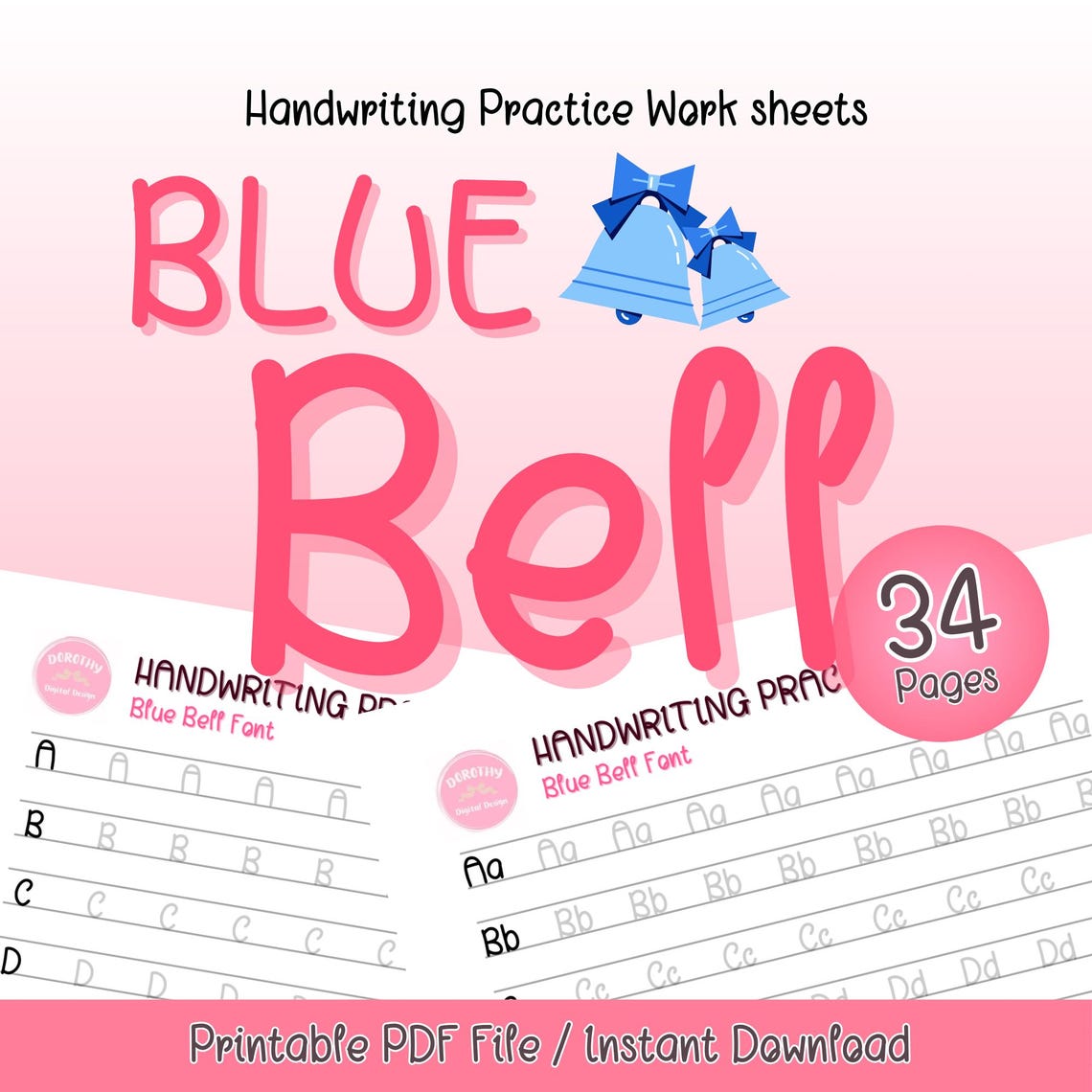 Handwritten Worksheets, Handwriting Worksheet, Cute Handwriting Hand ...