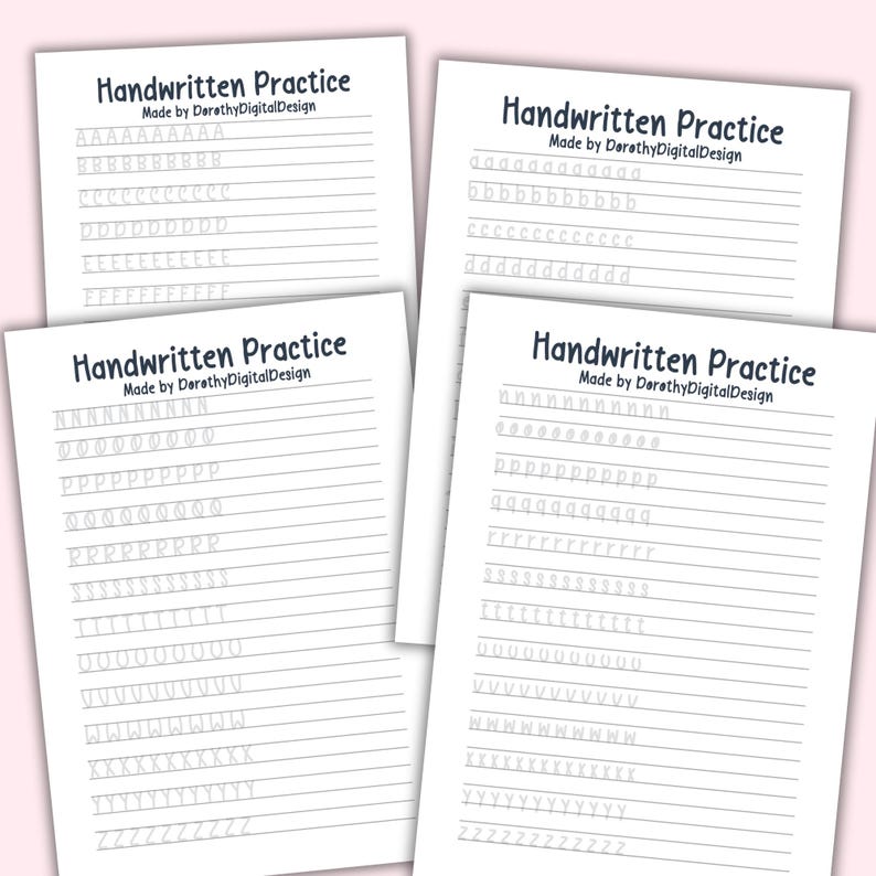 Handwriting Practice, Neat Handwriting Lettering Practice, Handwritten ...