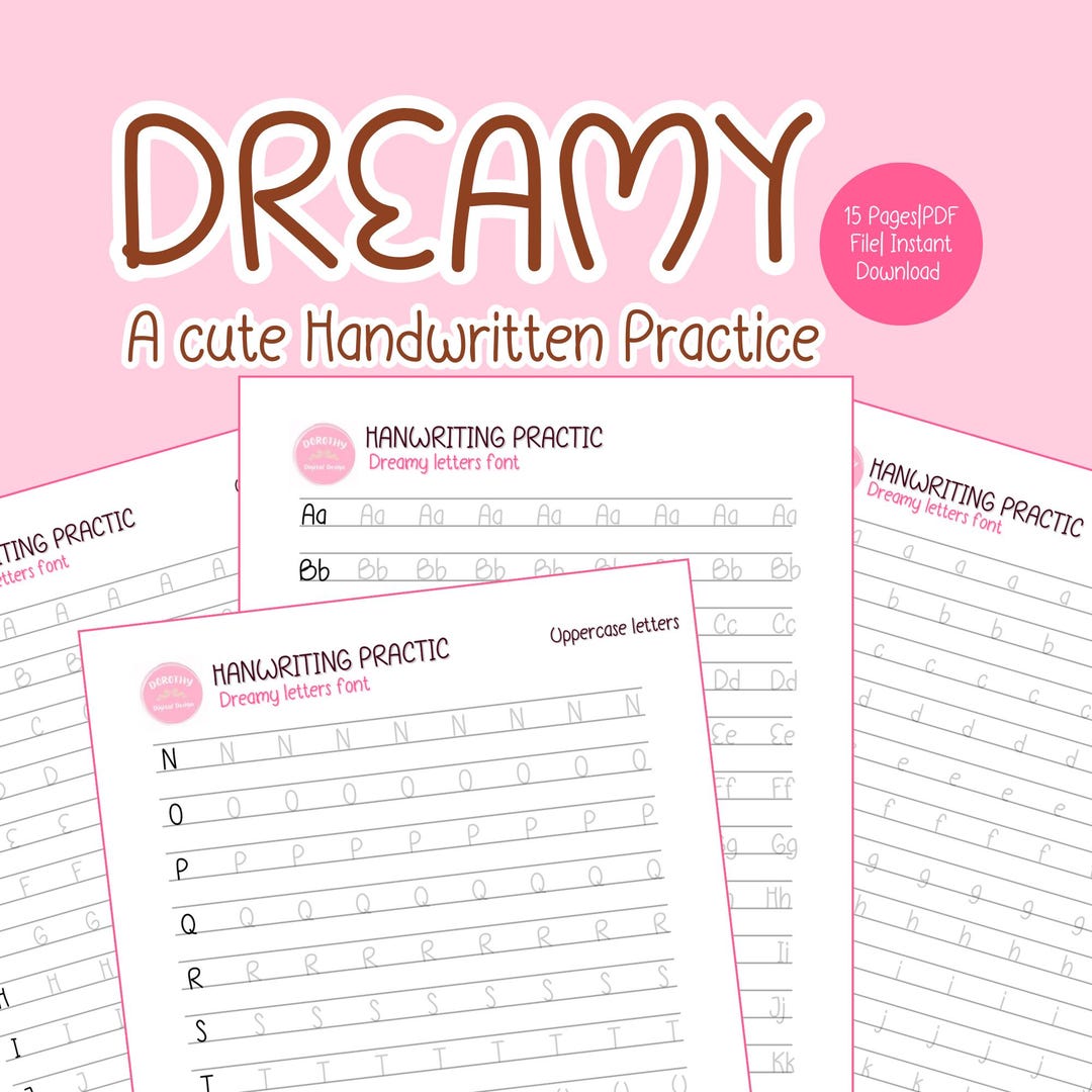 Handwritten Worksheets, Handwriting Worksheet, Cute Handwriting Hand ...