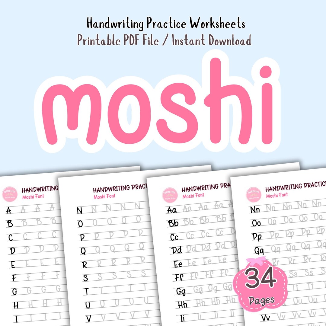 Handwriting Practice, Handwriting Worksheet Adult, Handwriting ...