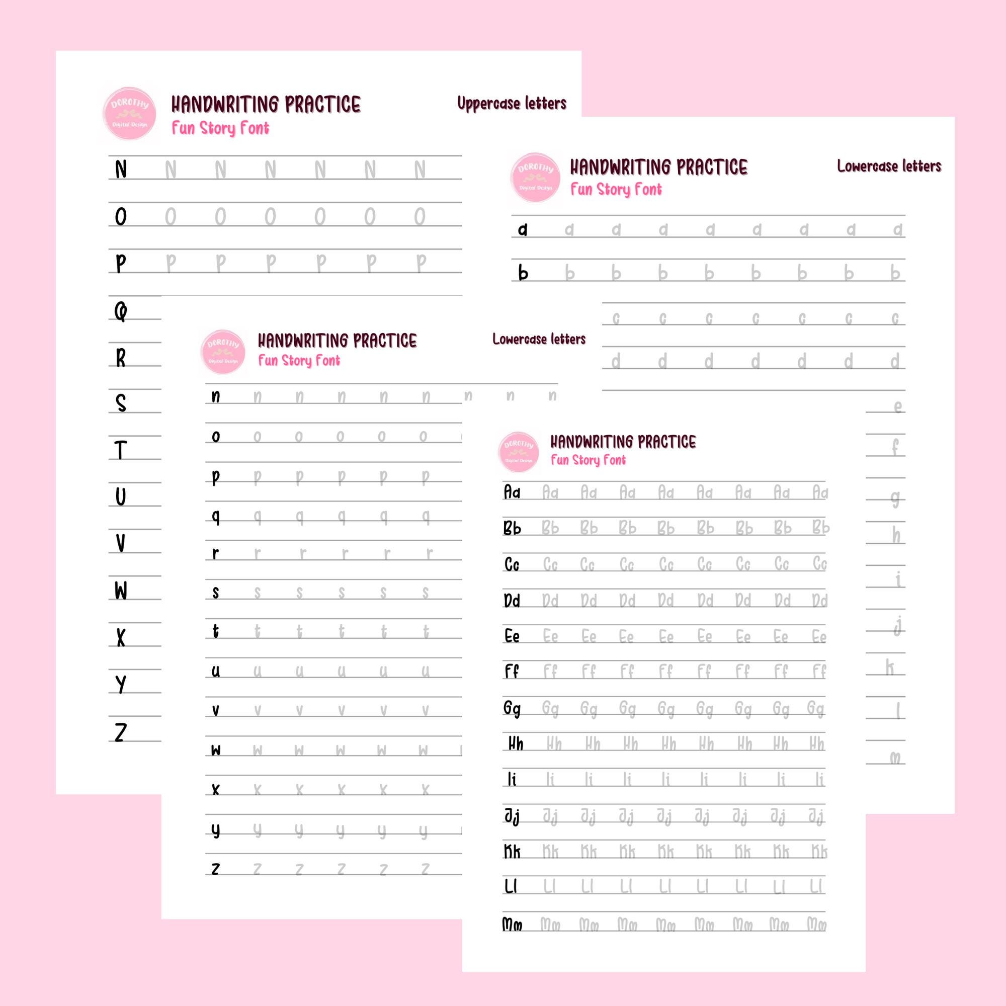 Handwritten Worksheet, Handwriting Worksheet, Handwriting Worksheets ...