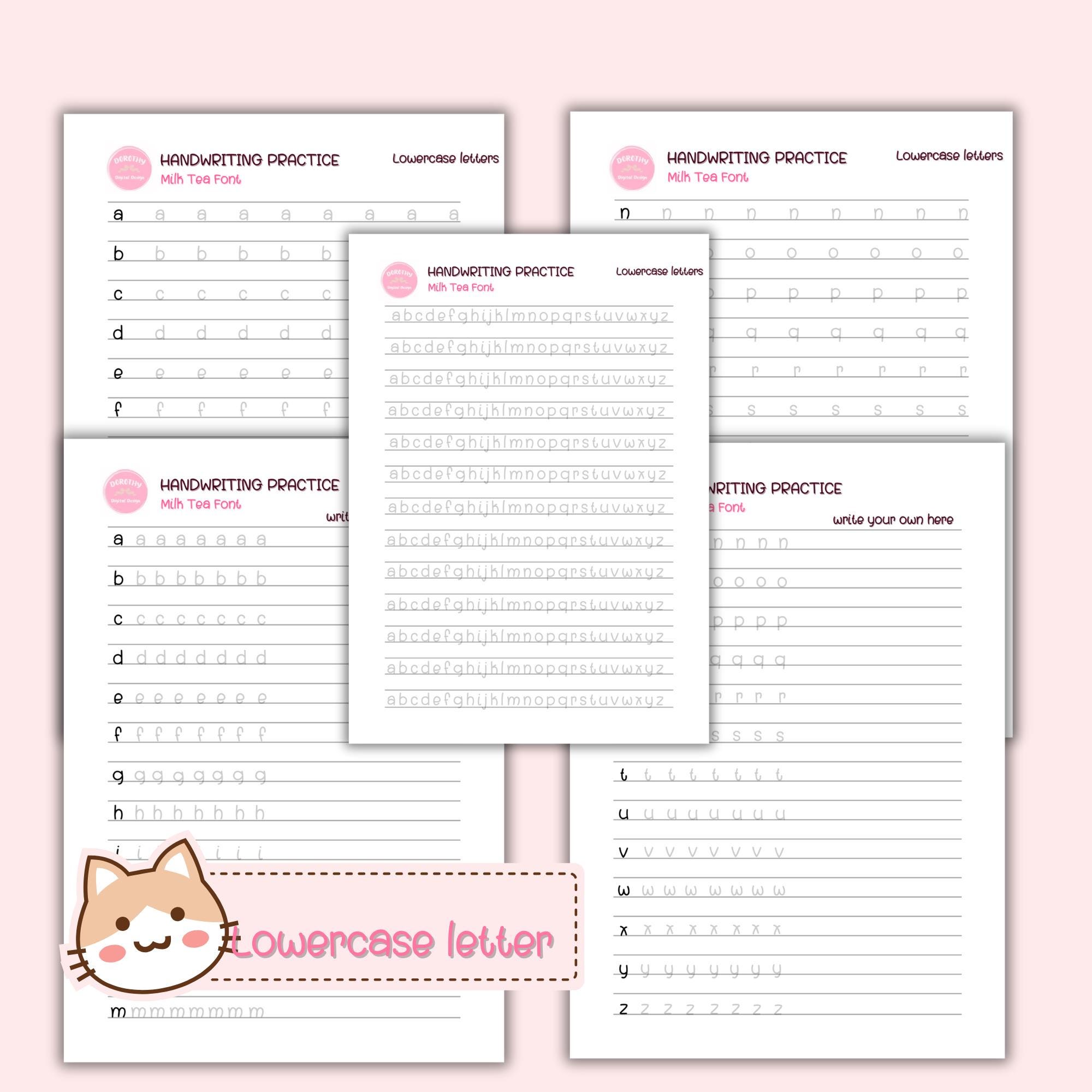 Handwritten Worksheet, Handwriting Worksheet, Handwriting Worksheets ...