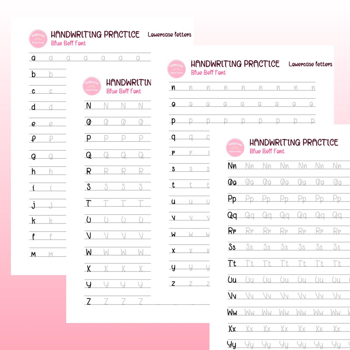 Handwritten Worksheets, Handwriting Worksheet, Cute Handwriting Hand ...