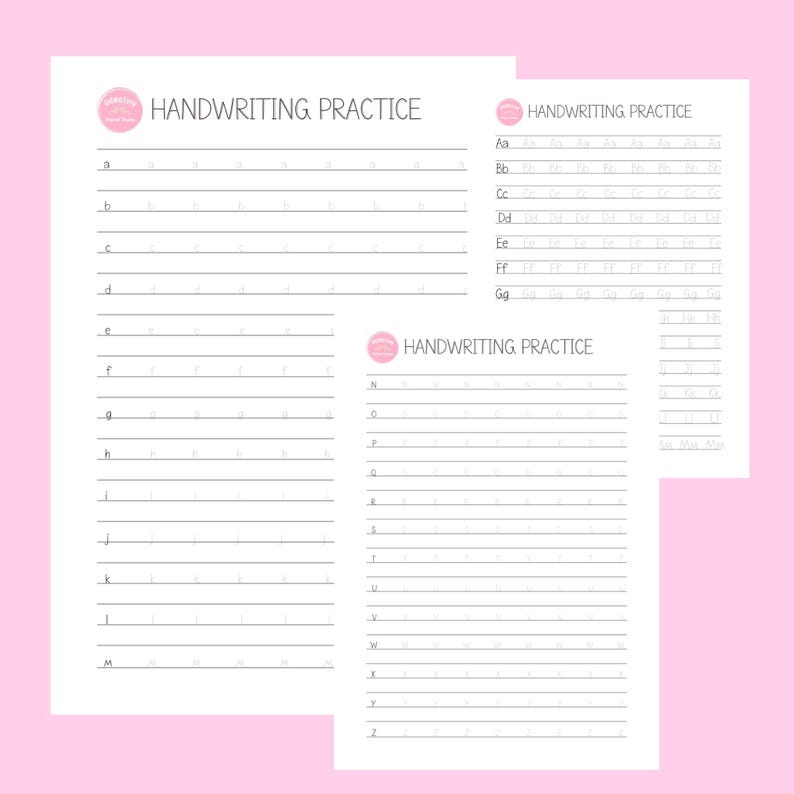 Handwritten Worksheets, Handwriting Worksheet, Cute Handwriting Hand ...