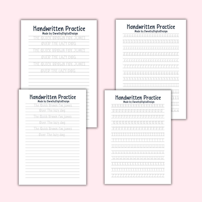 Handwriting Practice, Neat Handwriting Lettering Practice, Handwritten ...