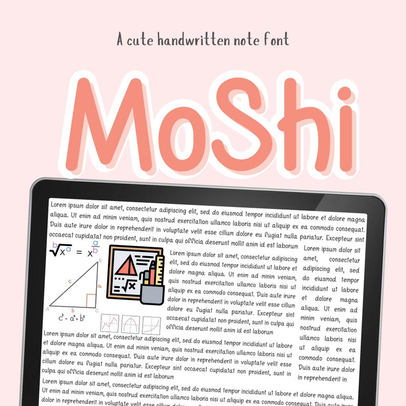 Neat Handwritten Font, Goodnotes Font, Planner Font, Teacher Fonts ...