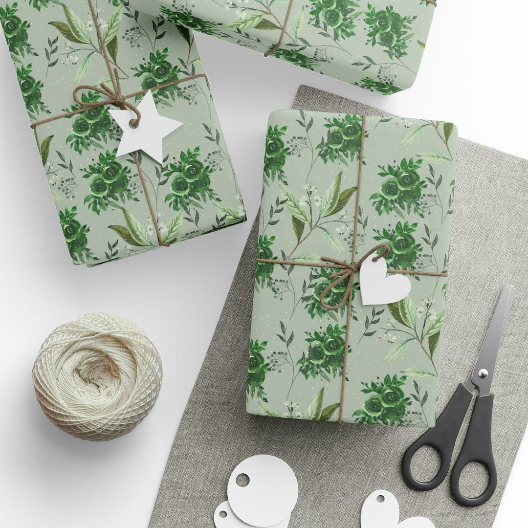 Greens Wrapping Papers - Etsy