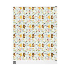 Wrapping Paper Happy Birthday Print - Etsy