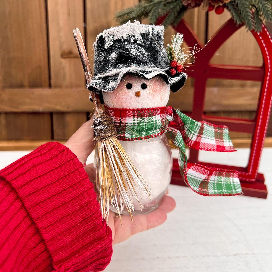 Snowman Salt Spice Shaker, Frosty, Winter, Christmas, Tiered Tray, Kitchen, - Etsy